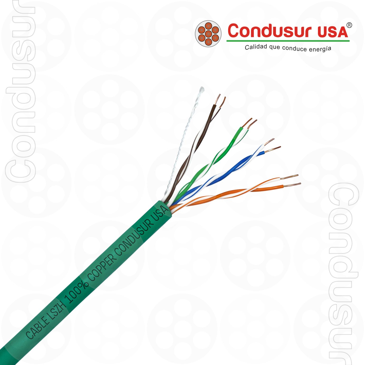 CABLE UTP CAT.5E VERDE COBRE - Grupo Yllaconza