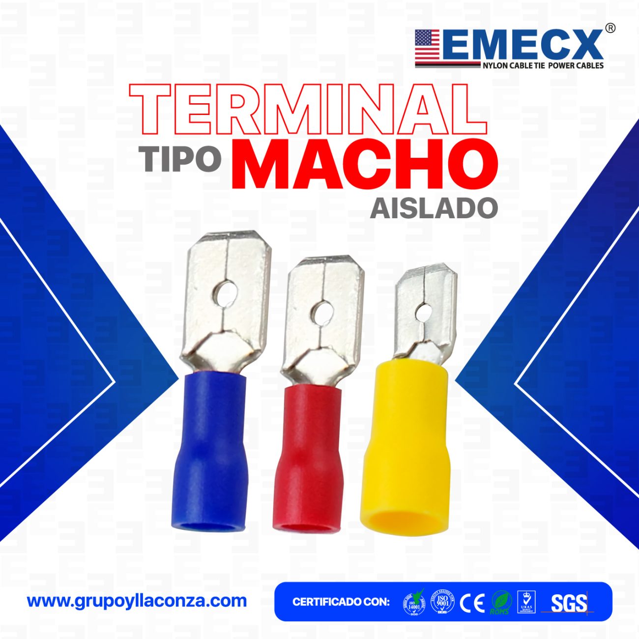 Terminal Tipo Macho Aislado - Grupo Yllaconza